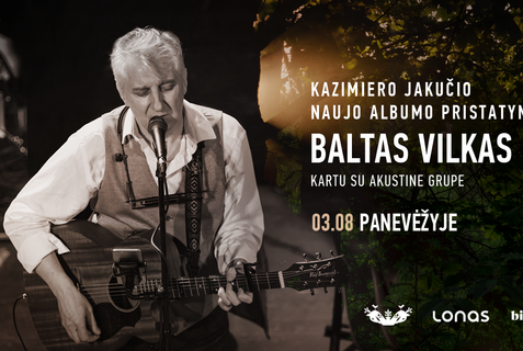 Kazimieras Jakutis su akustine grupe ture „Baltas vilkas“